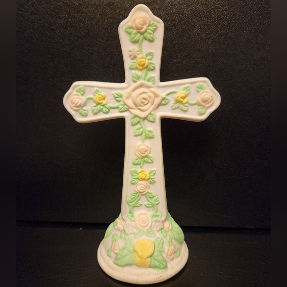 Art | Ceramic Floral Cross | Poshmark